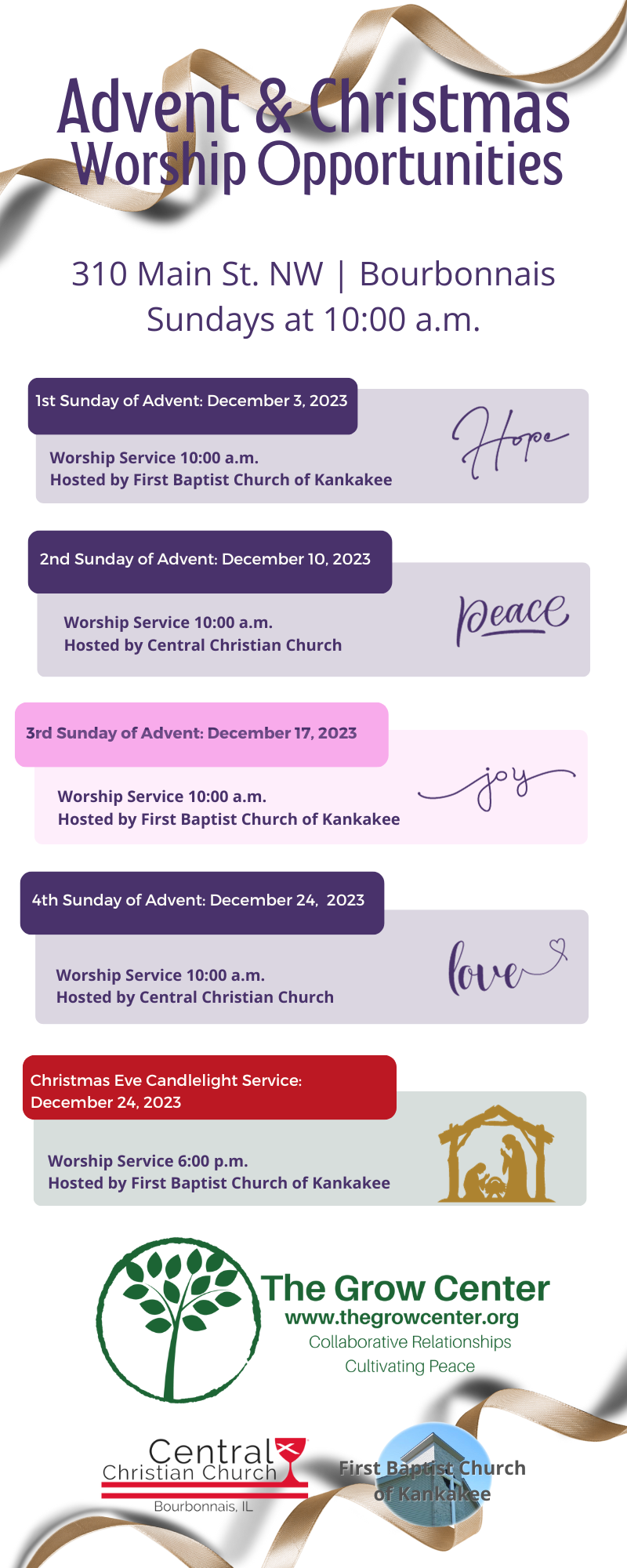 Advent Worship Services – The Grow Center
